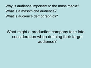 Audience and institution intro hot fuzz | PPT