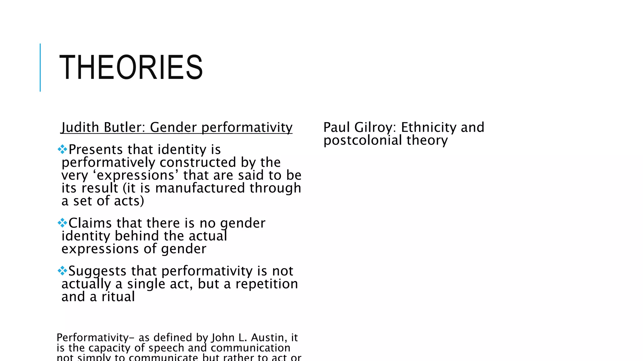 Audience and representation theories | PPTX