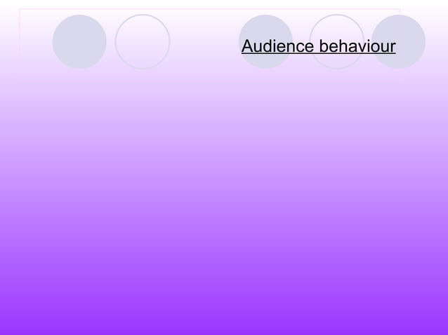 Audience behaviour | PPT