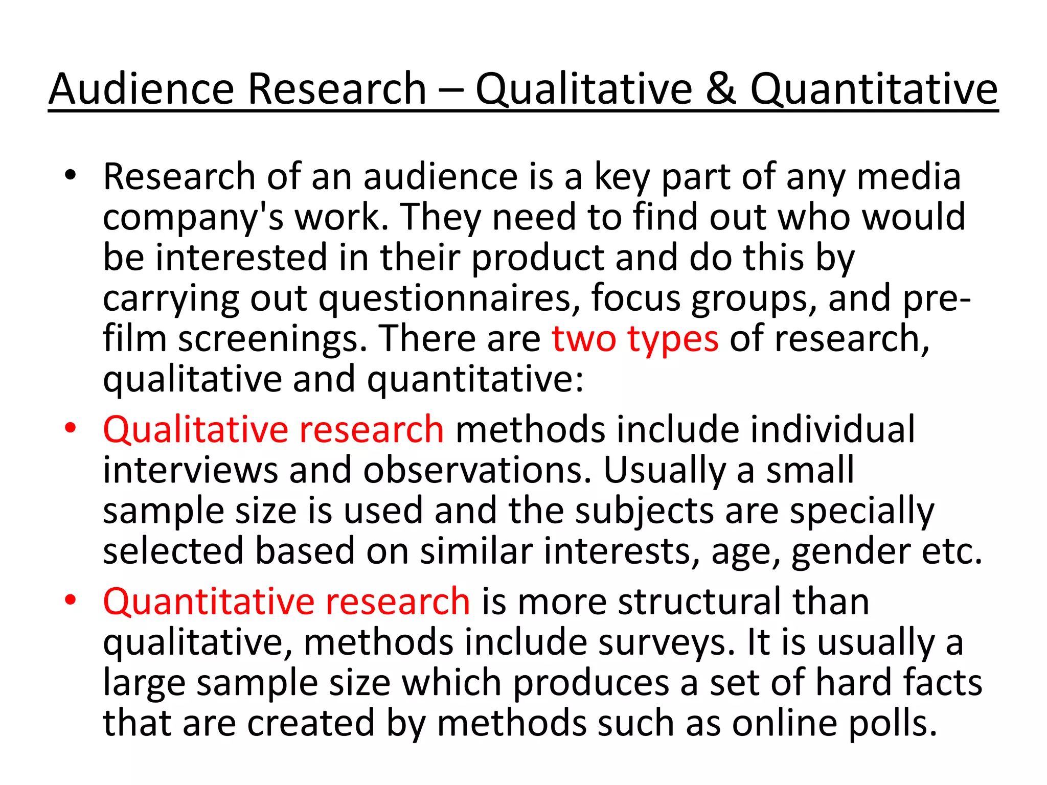 Audience Classification | PPT
