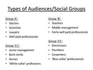Audience Classification | PPT