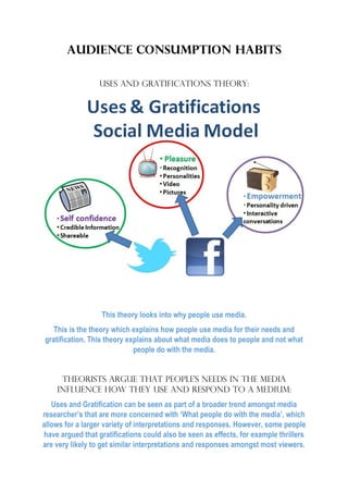 Audience consumption habits- Uses and Gratification | ODT | Genres