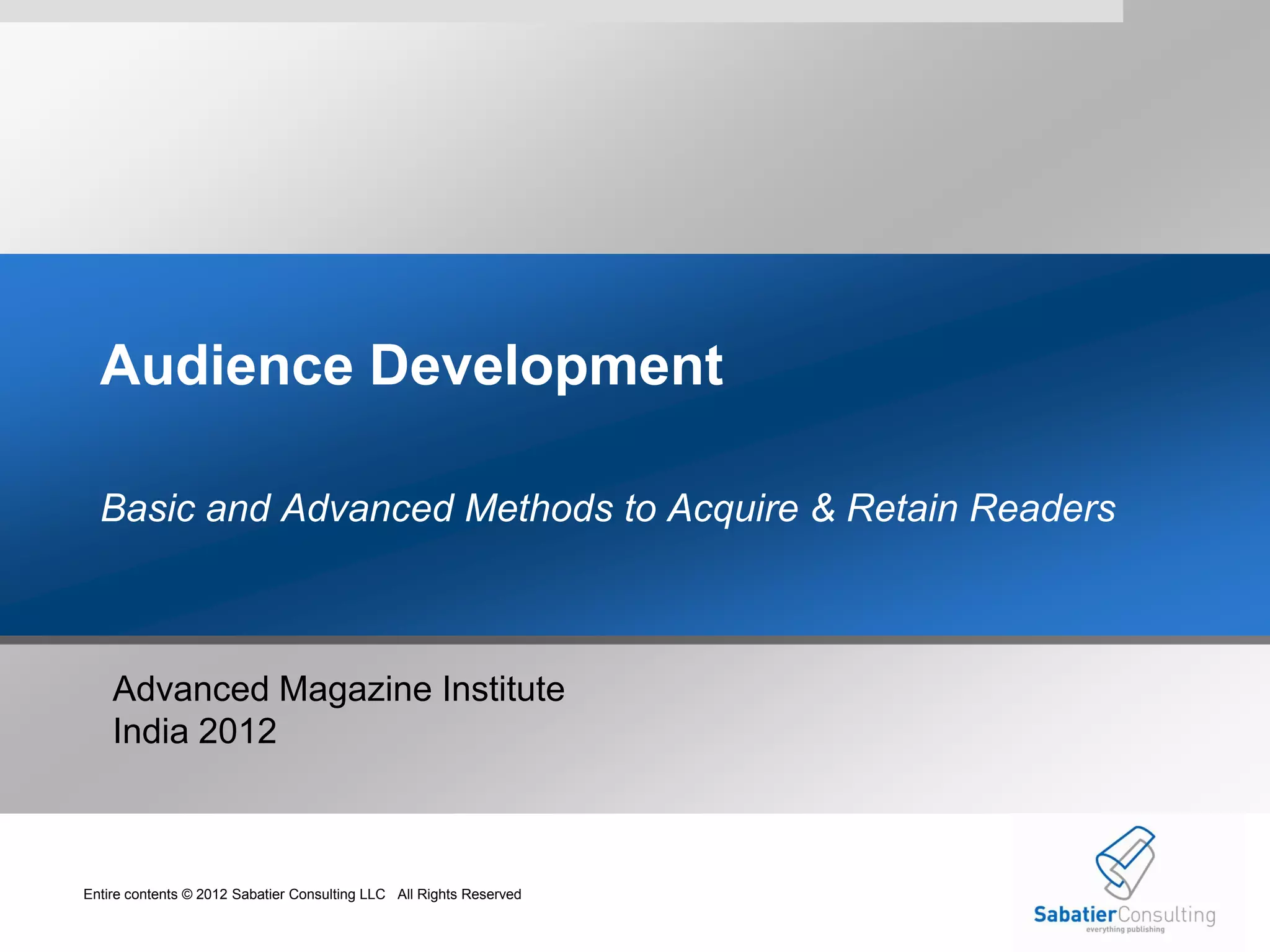 Audience Development | PPT