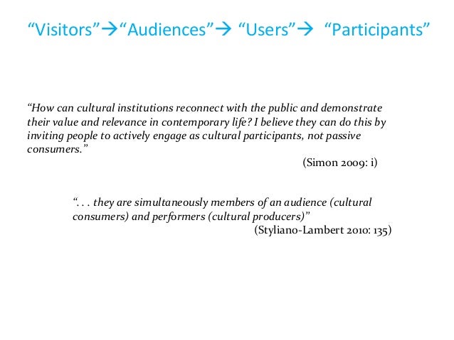 Co-Curation, Participation & Audience Engagement Techniques