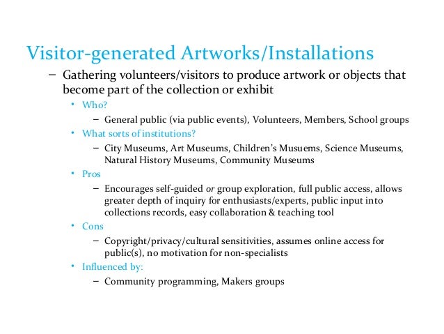 Co-Curation, Participation & Audience Engagement Techniques