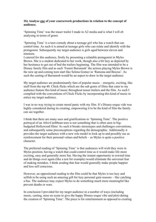 Audience essay examples | PDF