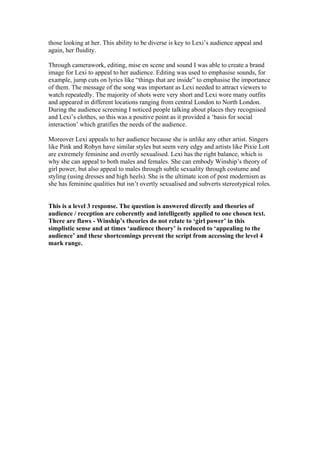 Audience essay examples | PDF