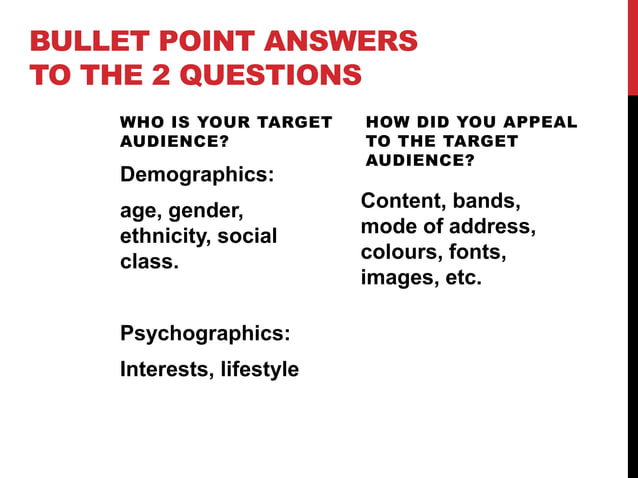 AS Evaluation - Target Audience | PPTX
