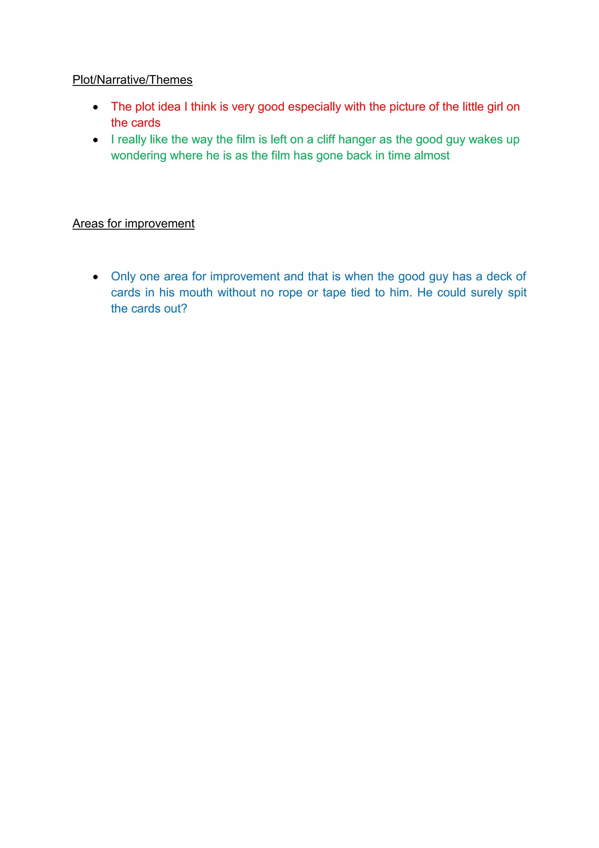 Audience Feedback | DOCX