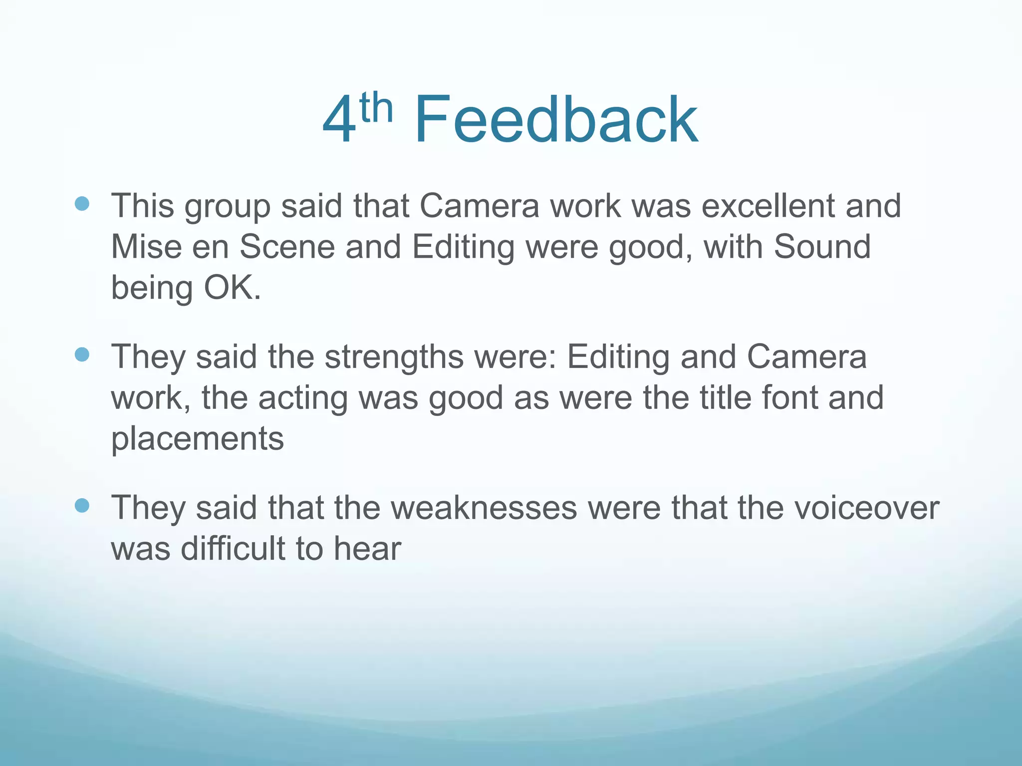 Audience feedback | PPTX