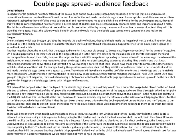 Audience feedback | PPTX