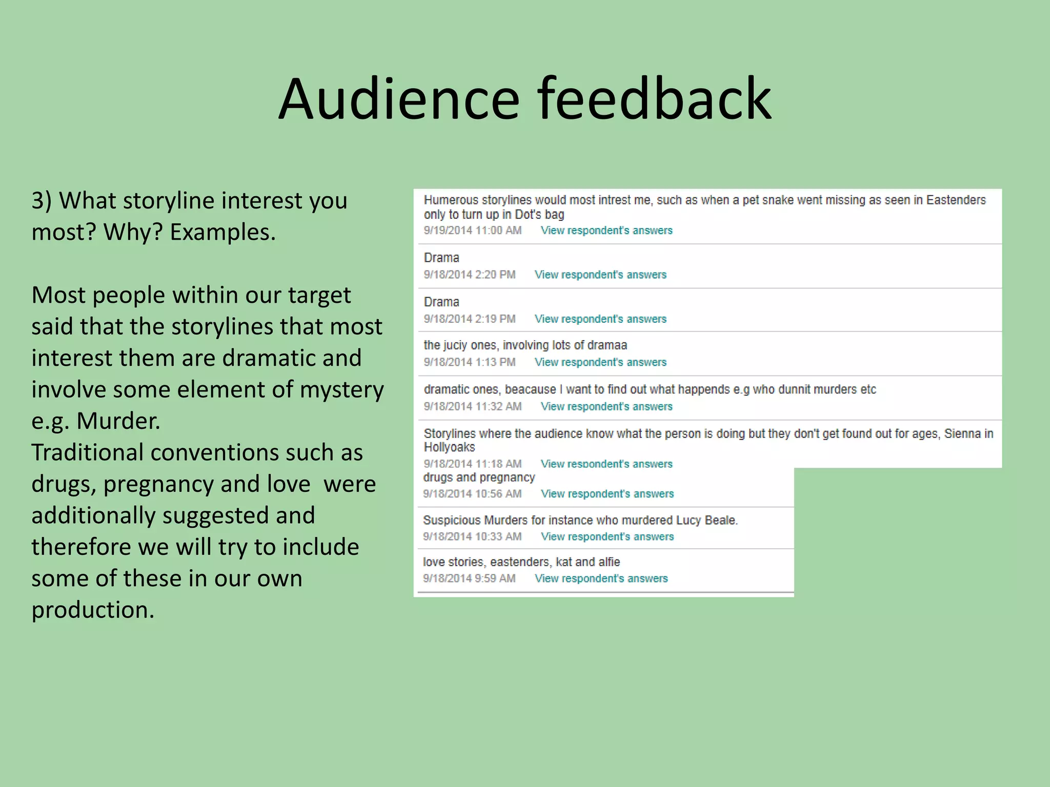 Audience feedback | PPTX