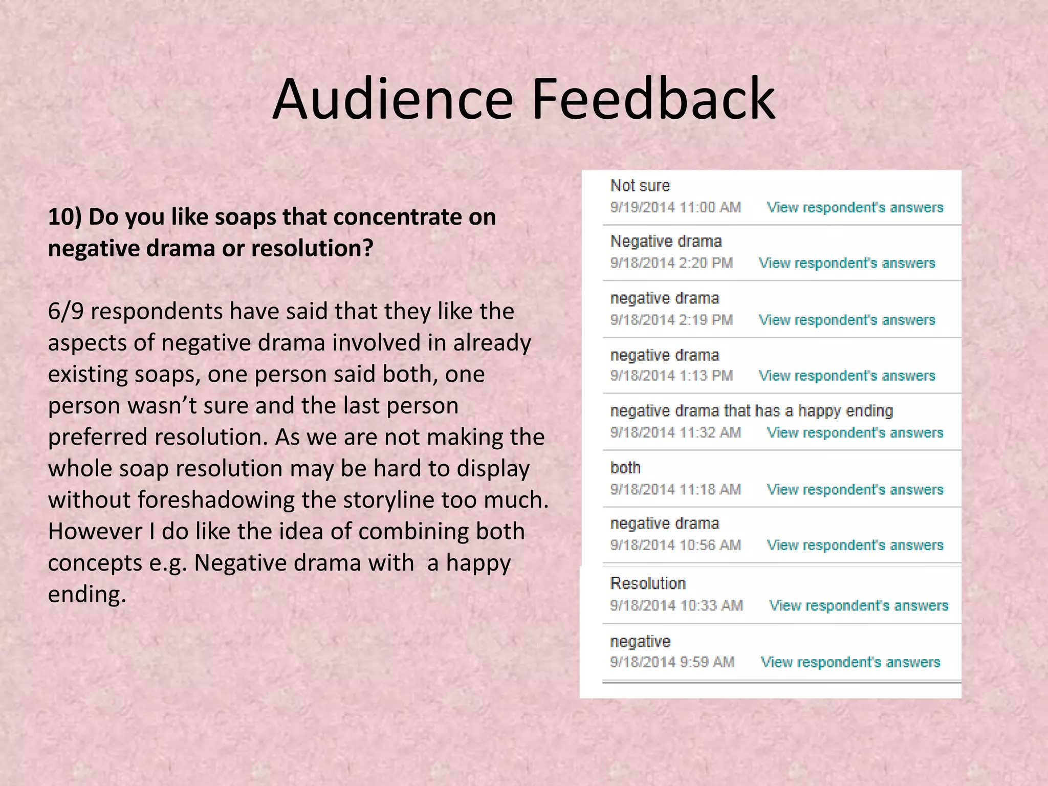 Audience Feedback | PPTX