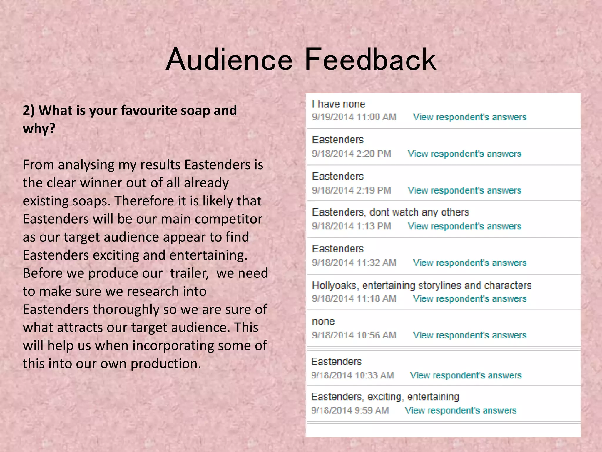 Audience Feedback | PPTX