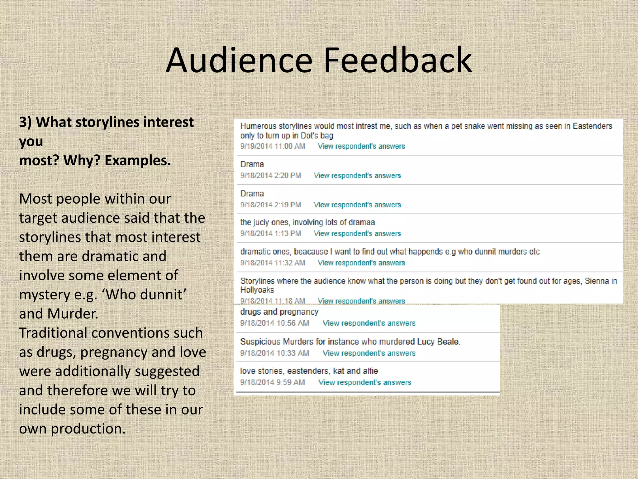 Audience Feedback | PPTX