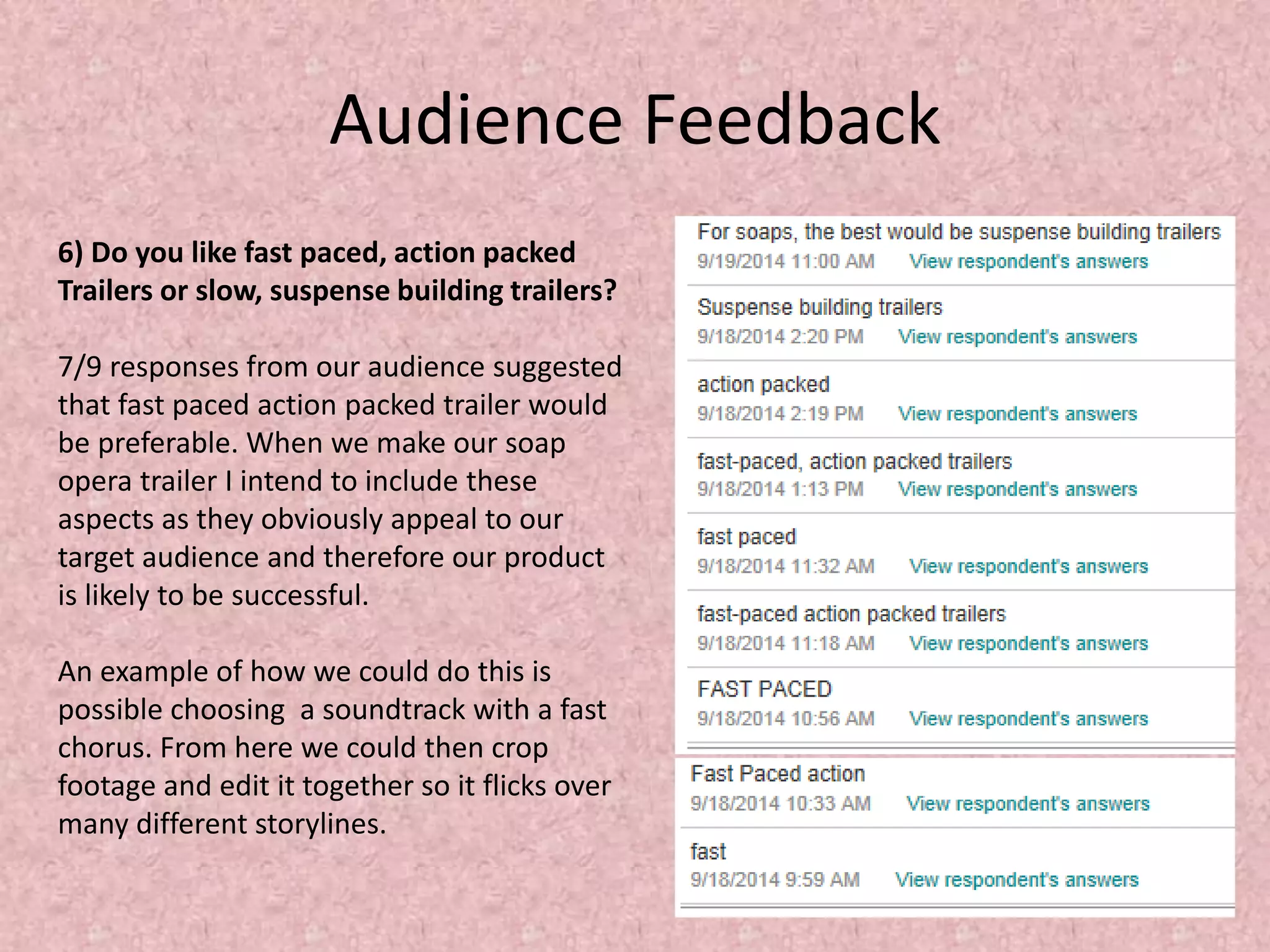 Audience Feedback | PPTX