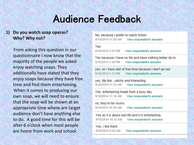 Audience Feedback | PPTX