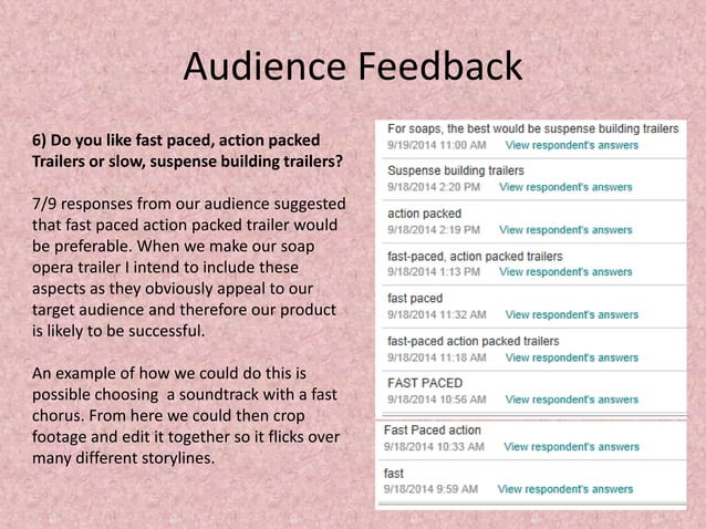 Audience Feedback | PPTX