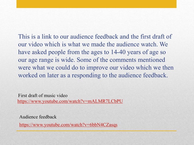 Audience feedback | PPTX