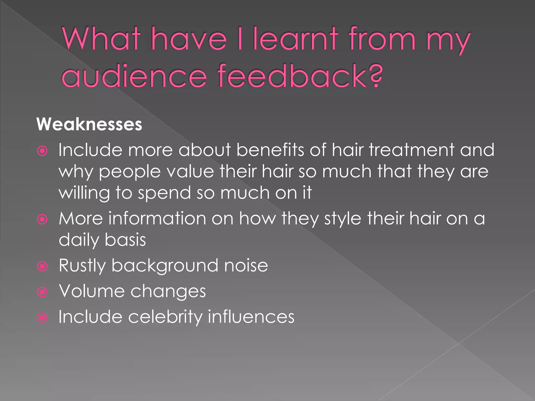 Audience Feedback Evaluation | PPTX