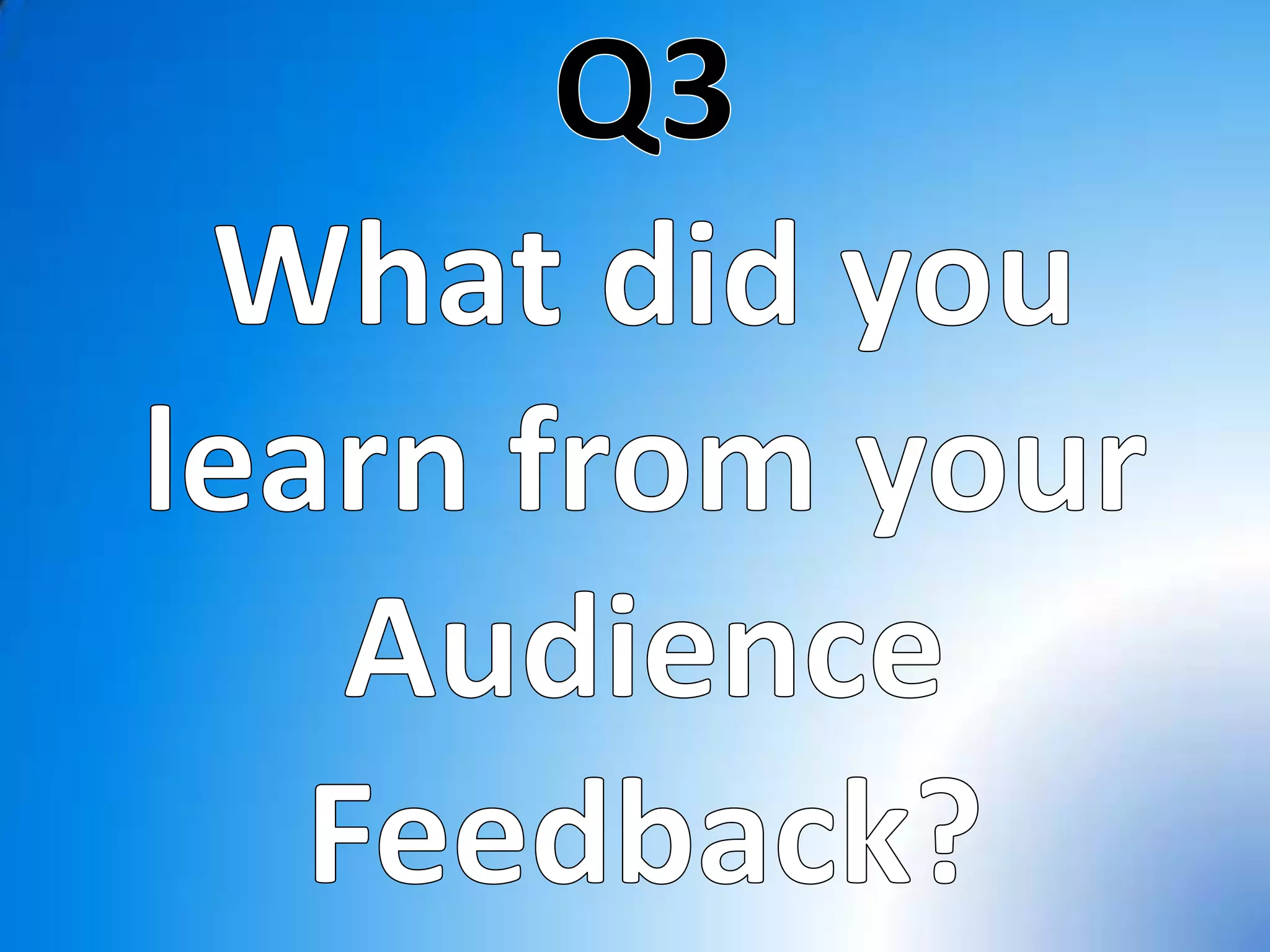 Audience feedback for slideshare | PPT