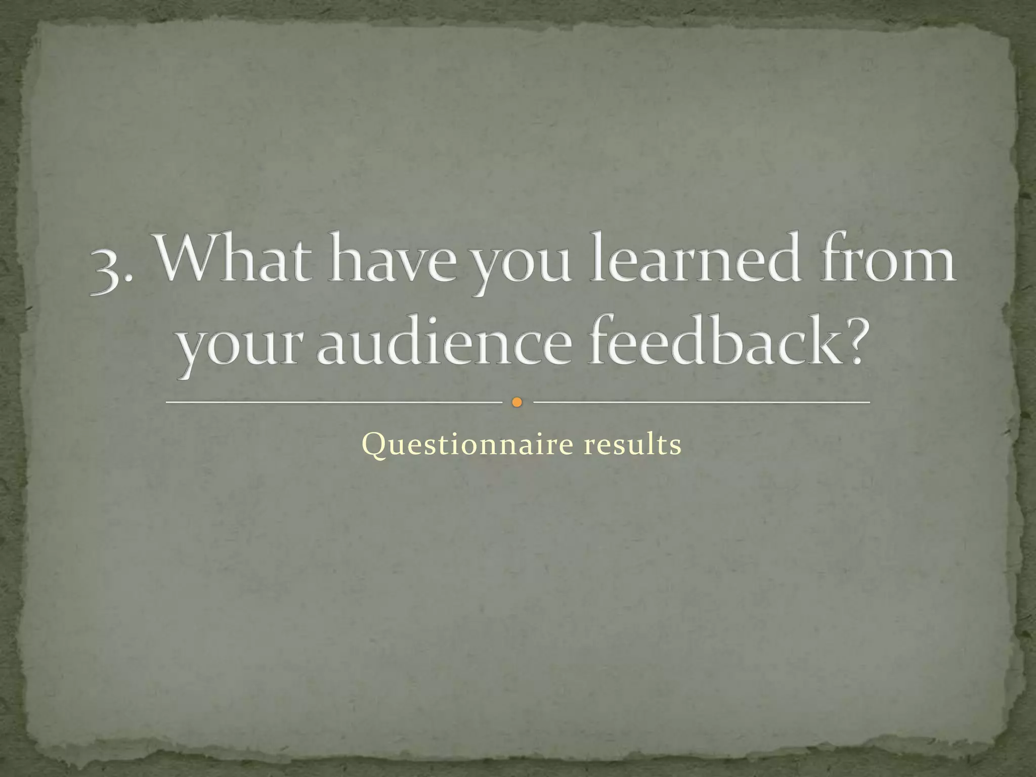 Audience Feedback Graphs | PPTX