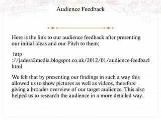 Audience feedback powerpoint | PPT