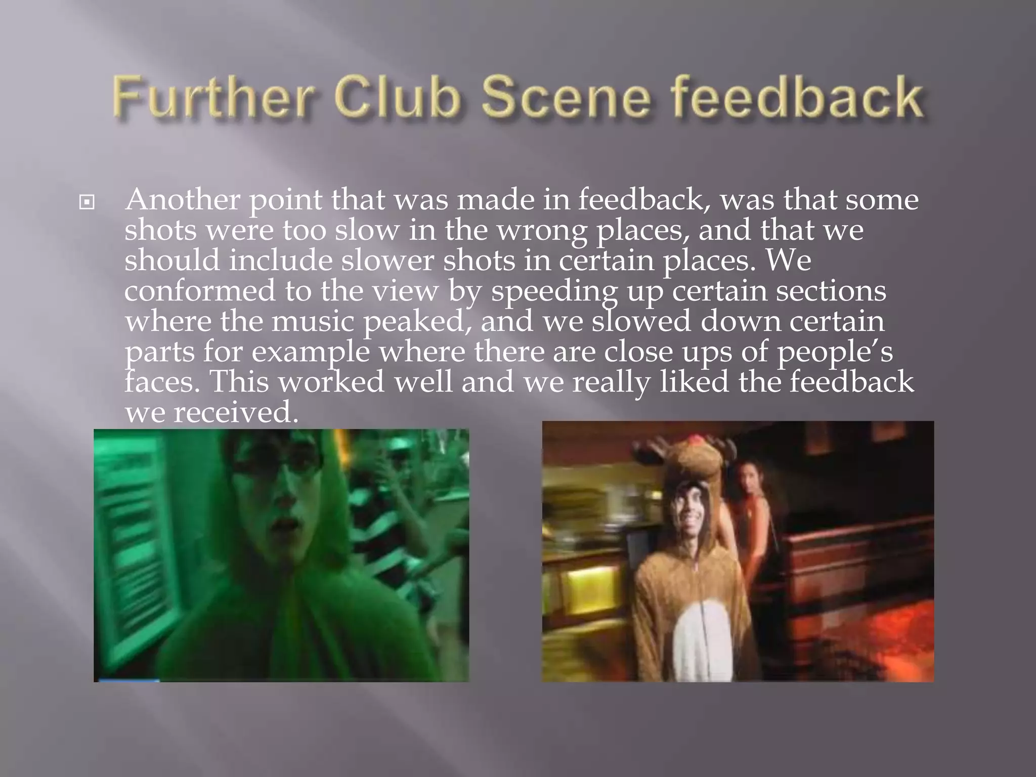 Audience feedback presentation | PPTX