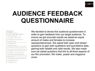 Audience feedback questionnaire | PPT