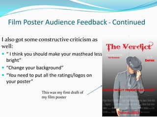 Audience feedback slideshare | PPT