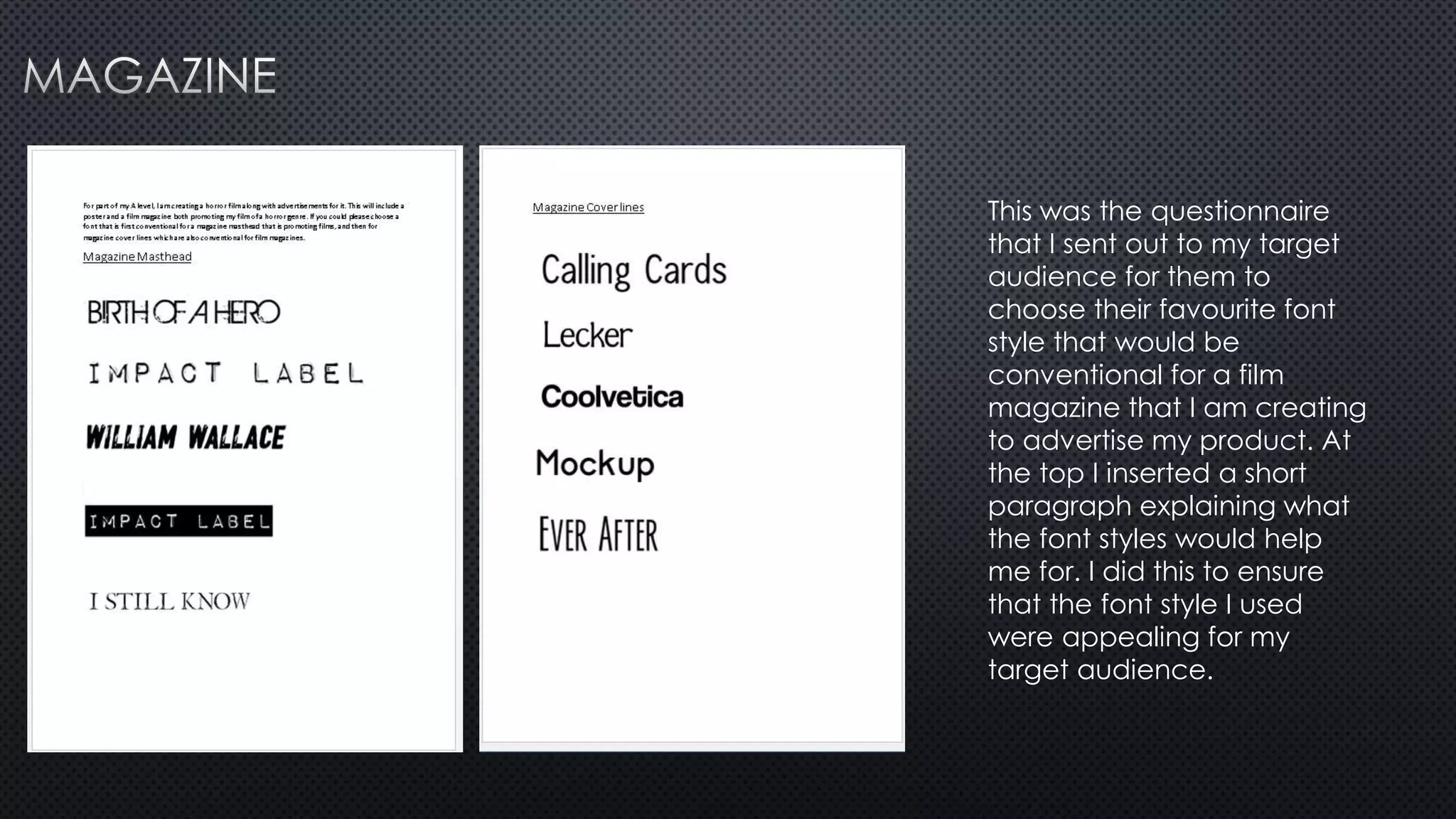 Audience feedback summary fonts | PPTX