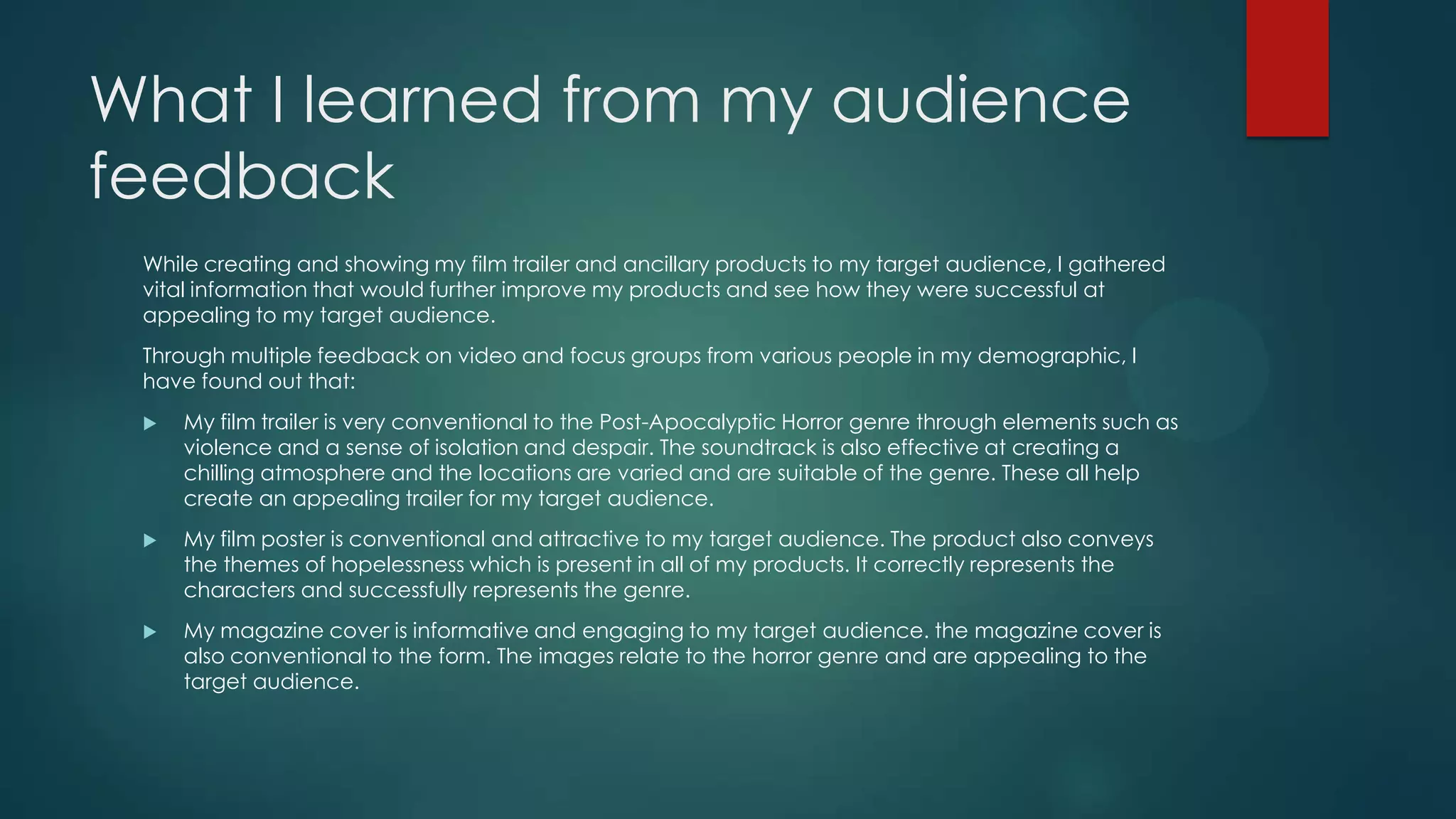 Audience feedback summary | PPTX
