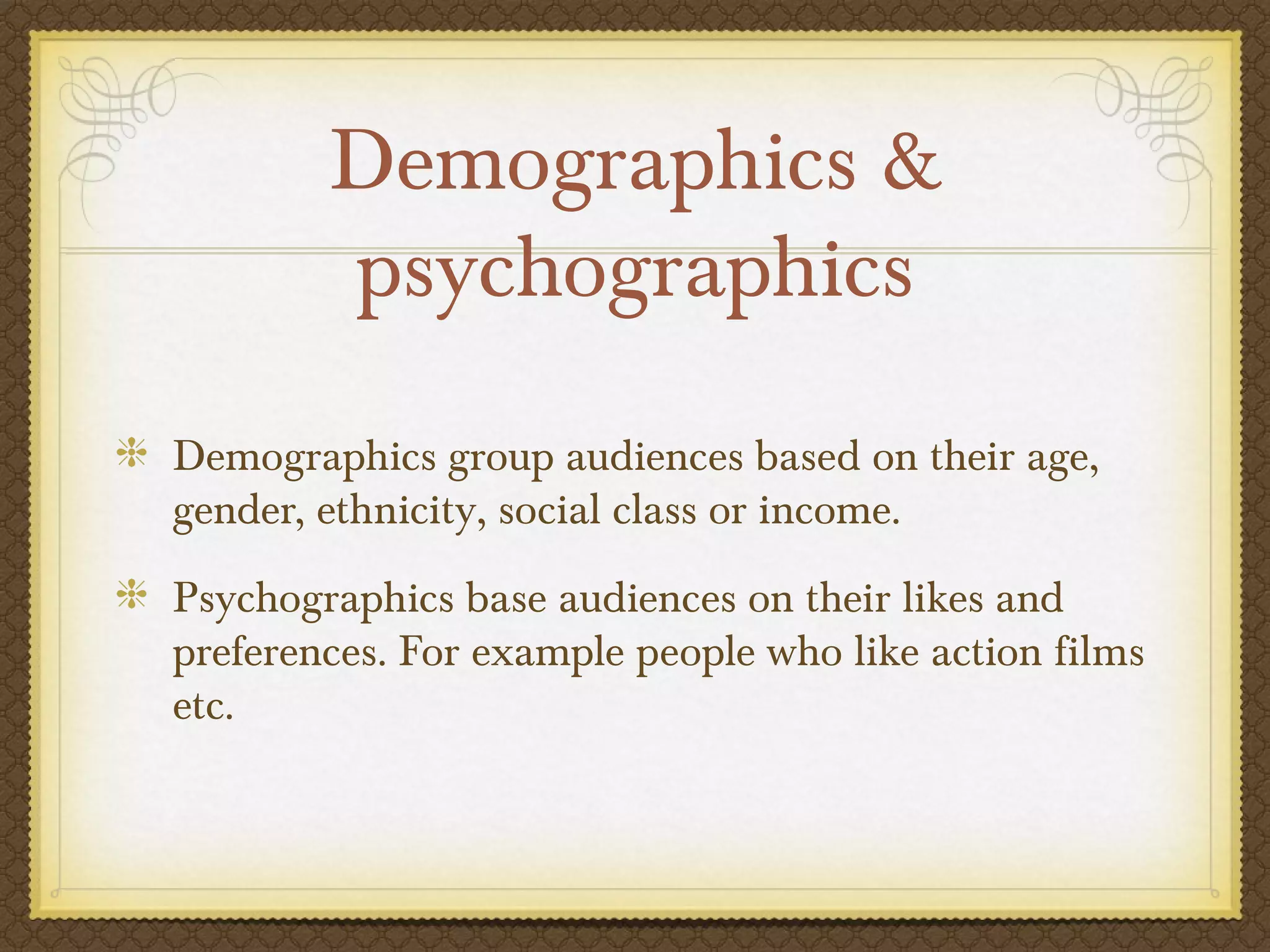 Audience groups | PPT