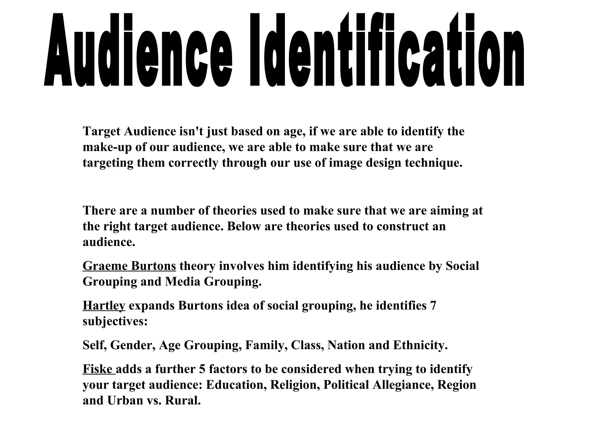 Audience identification | PPT