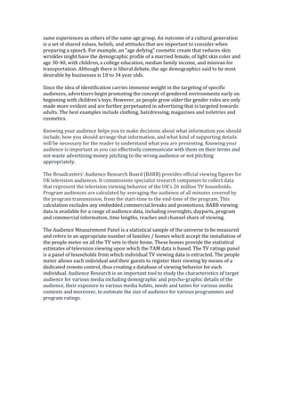 Audience information | PDF