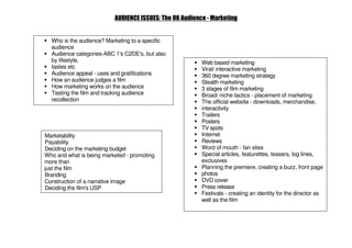 Audience issues | PDF | Video Production | Content Production