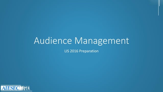 Audience management | PDF