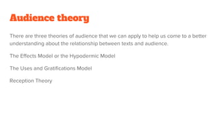 Audience media presentation | PPT