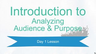 Audience overview | PPT