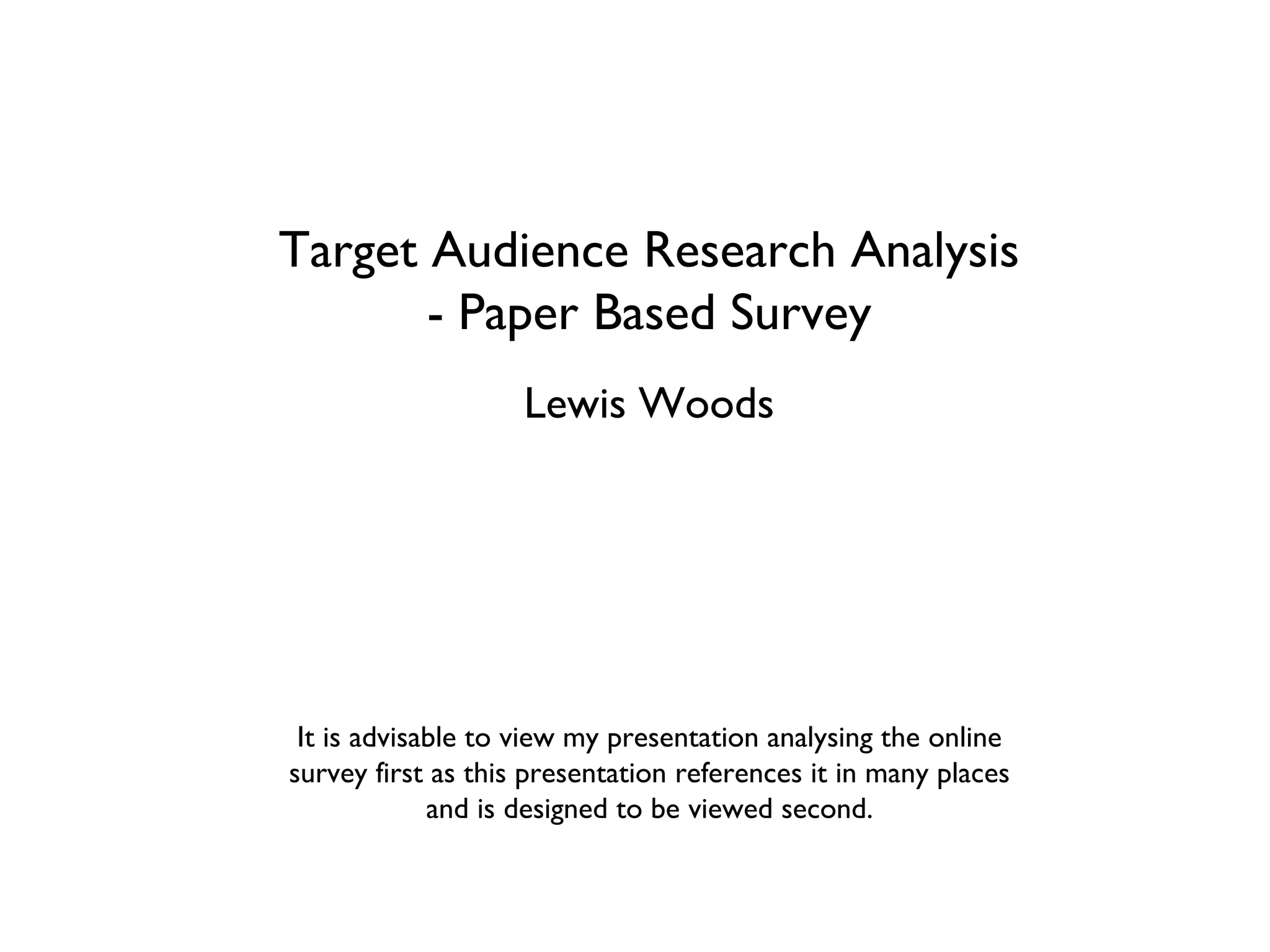 Audience paper analysis copy | PPT | Parenting Teens | Parenting