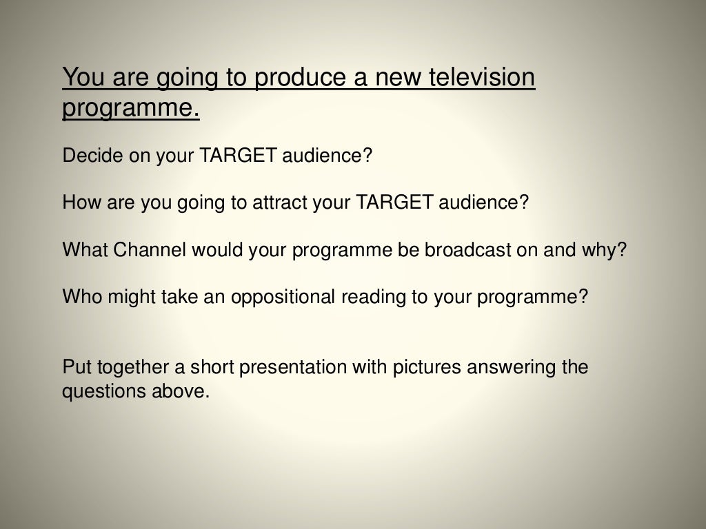 Audience positioning