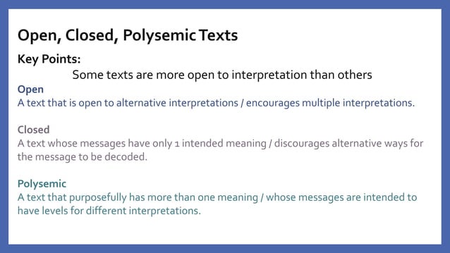 Audience Positioning Unit 1 Representations | PPTX