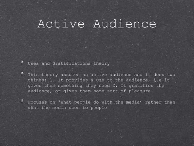 Audience powerpoint | PPT