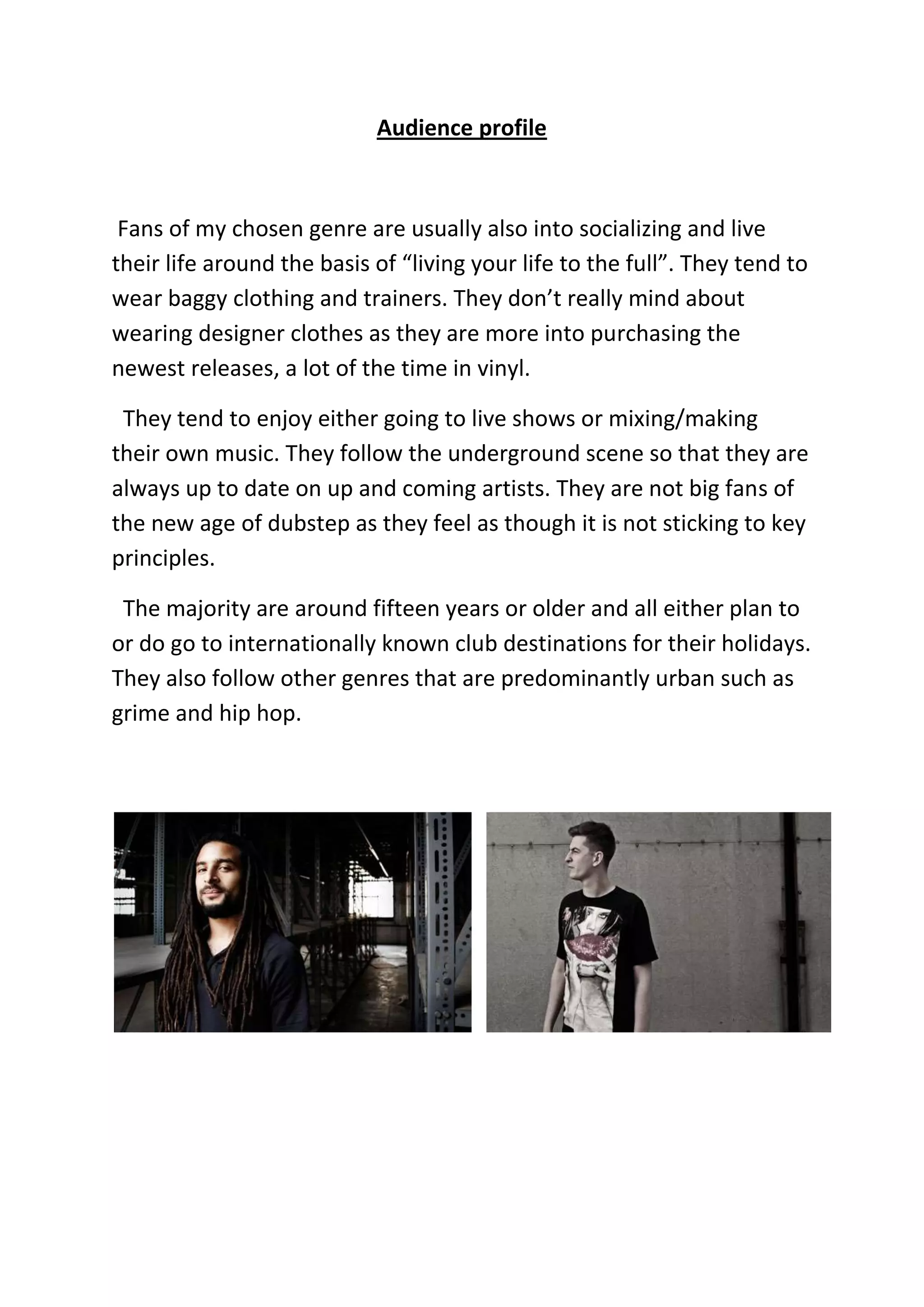 Audience profile | PDF