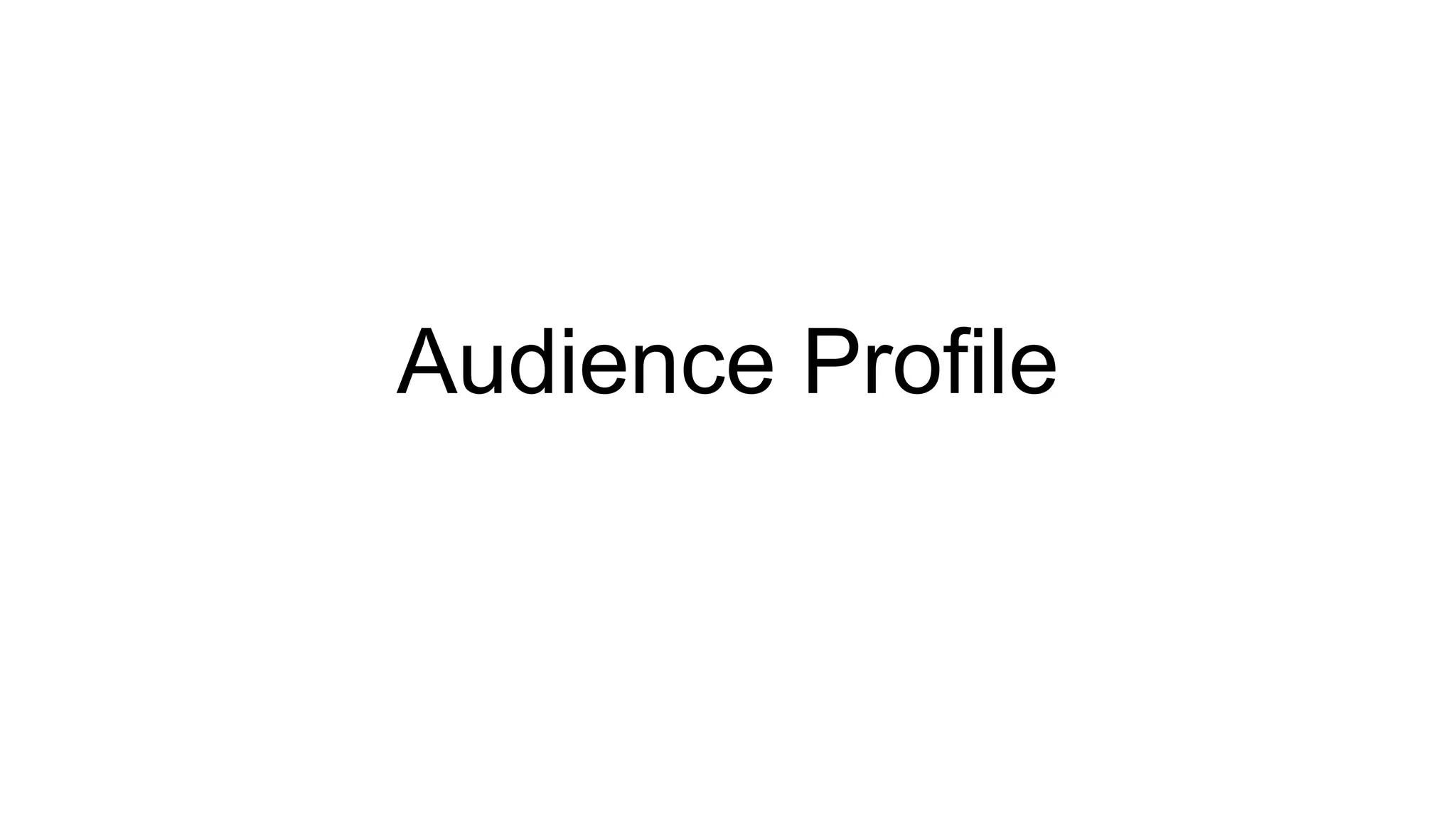 Audience profile | PPTX