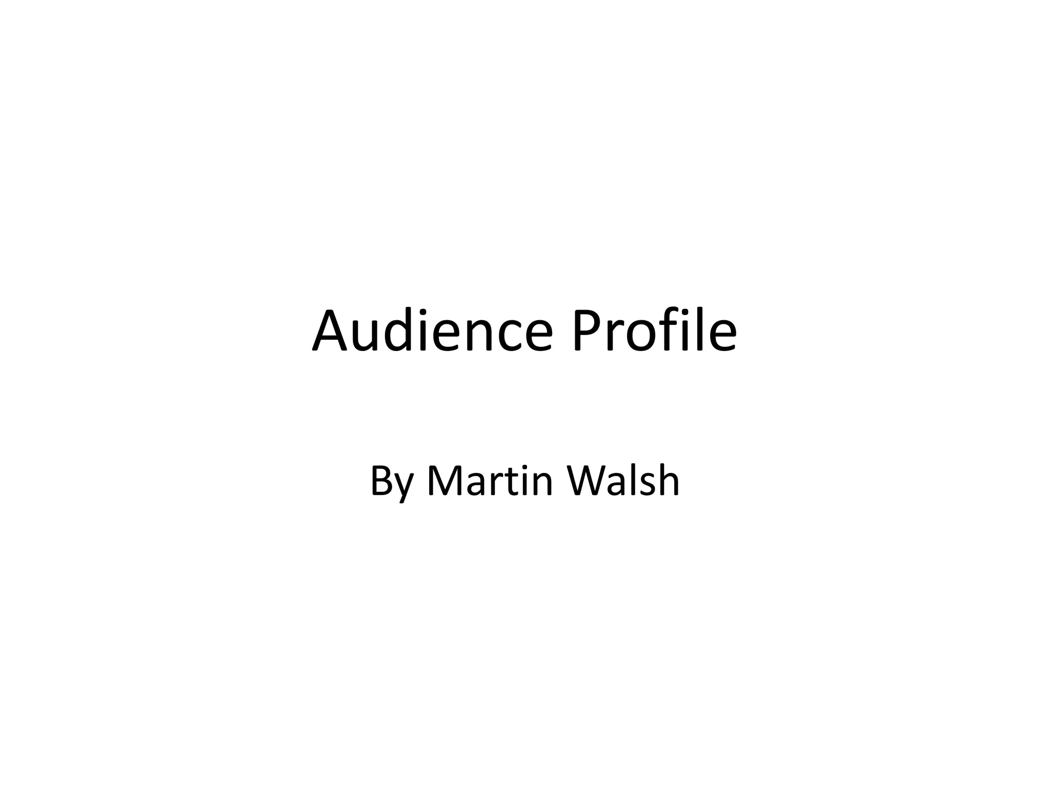 Audience profile | PPTX