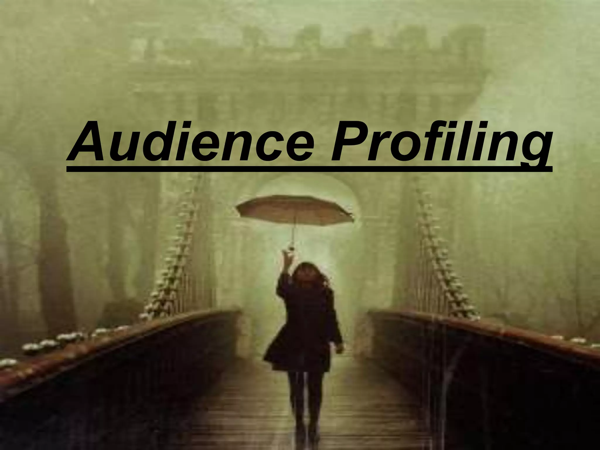 Audience profiling | PPT