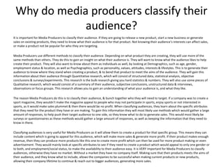 Audience profiling task 2 | PPTX