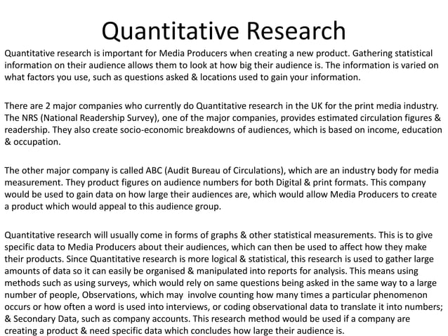 Audience profiling task 2 | PPT