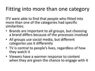 Audience Profiling - ITV | PPTX
